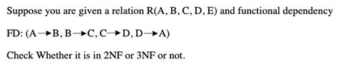 solved suppose you are given a relation r a b c d e and