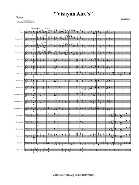 Visayan Aires Score Parts Pdf