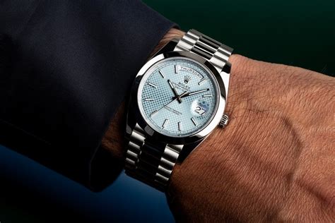 Rolex 228206 Day Date 40mm President Platinum 950 Glacier Ice Blue Dial