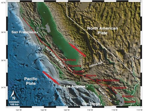 Figure 1 From Estimating Variations In Locking Depth For The Mojave