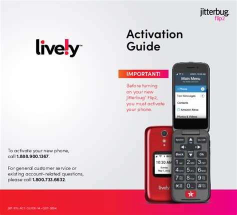 Jitterbug Flip2 Activation Guide Easy Phone Activation Lively
