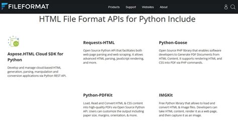 Generate And Convert Html Documents To Pdf Via Free Python Apis File Format