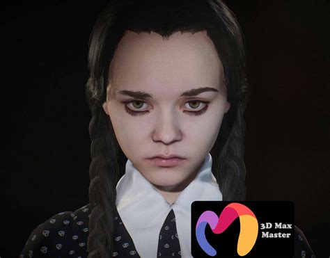 Pbr Game 3d Models Wednesday Addams 3d Max 3dmaxter
