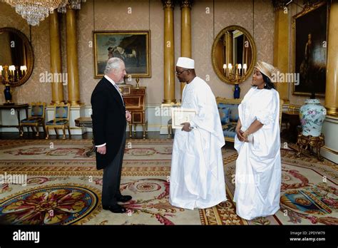King Charles Iii Receives The Ambassador From The Republic Of Guinea Aly Diallo During An