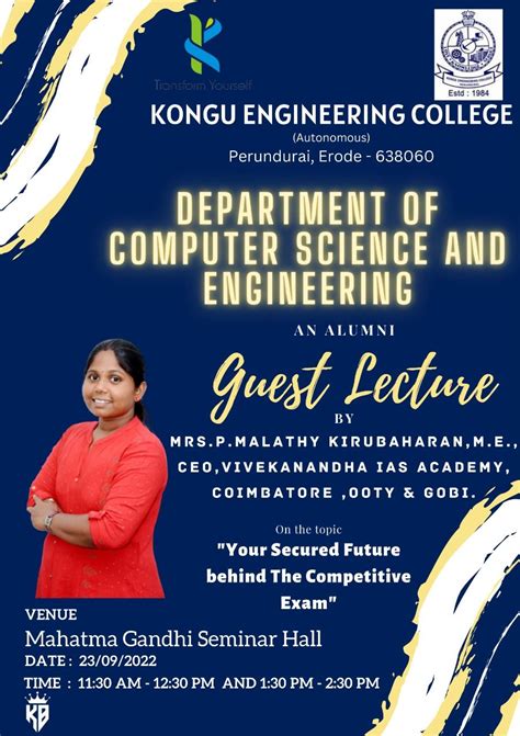 Keccseofficial On Linkedin An Alumni Guest Lecture On “your Secured Future Behind The