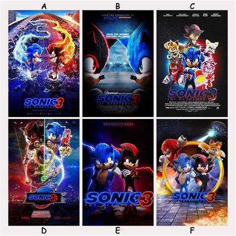 Sonic 3 Posters Etsy