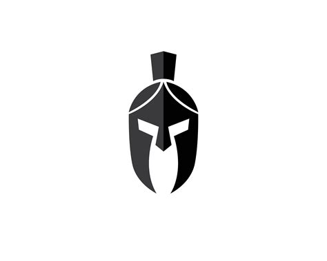 Spartan Helmet Logo Vector 620512 Vector Art At Vecteezy