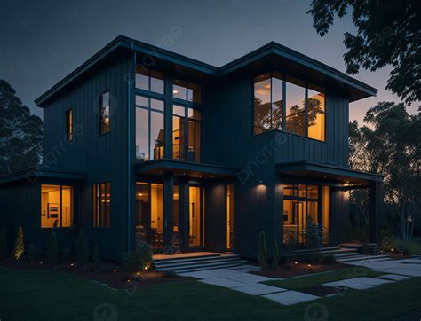 Big Contemporary Style House Background Contemporary House House