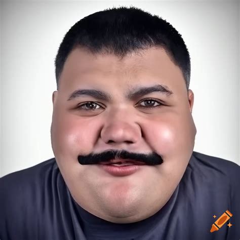 Portrait Of A Man With A Thick Mustache Laughing On Craiyon