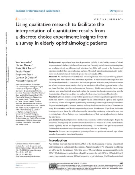 Pdf Using Qualitative Research To Facilitate The Interpretation Of