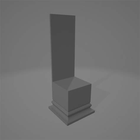 3d Printable Plinth With Backdrop By Gregor Straehle
