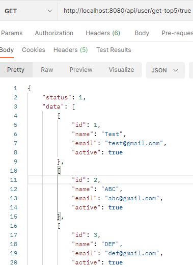 How To Select Top 5 Records In A Table Using Spring Data Jpa