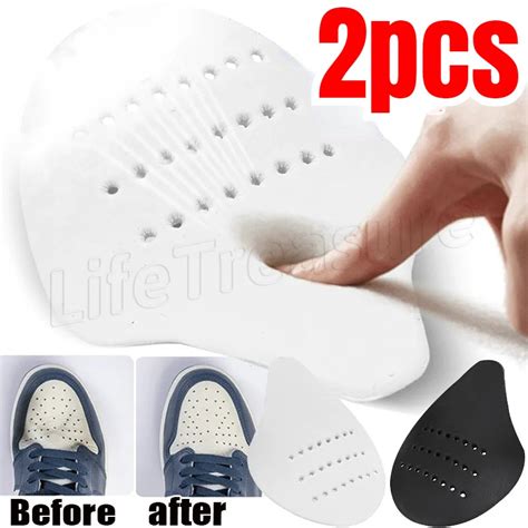 1 Pair Breathable Sneakers Protector Bending Crack Toe Caps Shoe