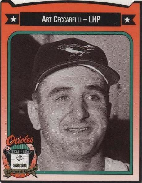 1991 All Time Baltimore Orioles Team Issue Art Ceccarelli 73 For Sale Online Ebay