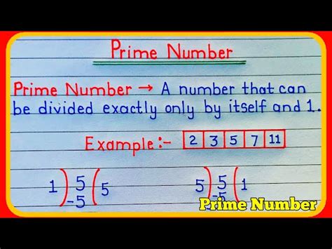 Prime Numbers Definition