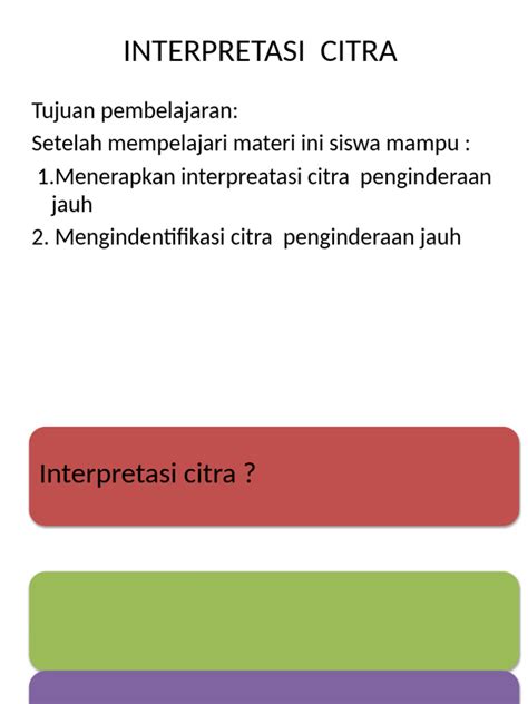 Interpretasi Citra Foto Udara Pdf