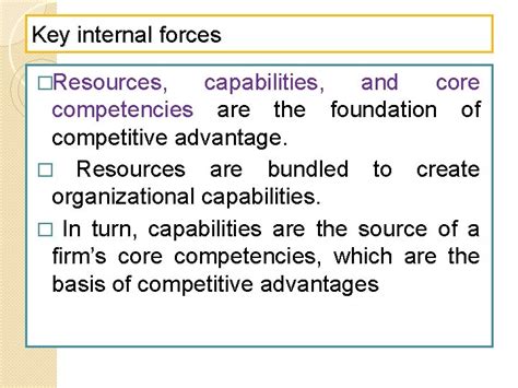 Chapter 4 Internal Environment Analysis Internal Environment Defn