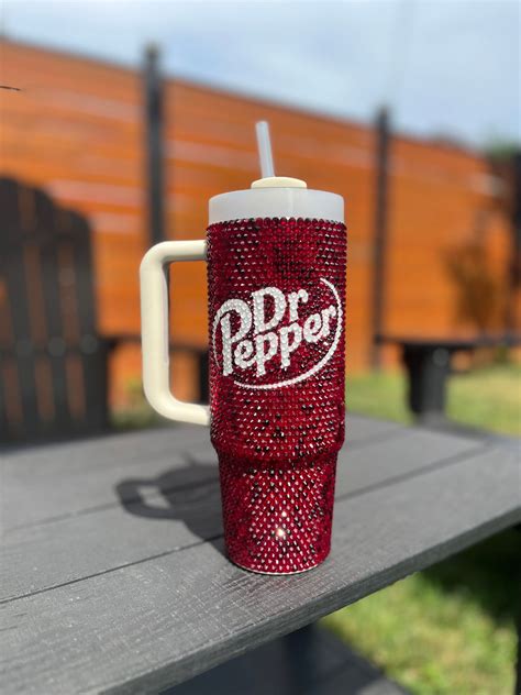 Custom Full Bling Dr Pepper Or Pepsi Stanley Etsy In 2025 Dr Pepper Stuffed Peppers Cute