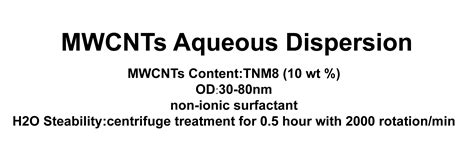Mwcnts Aqueous Dispersion Anr Technologies