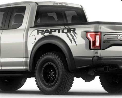 Ford Raptor Monster Scratch Vinyl Decals Off Road Truck Stickers Etsy