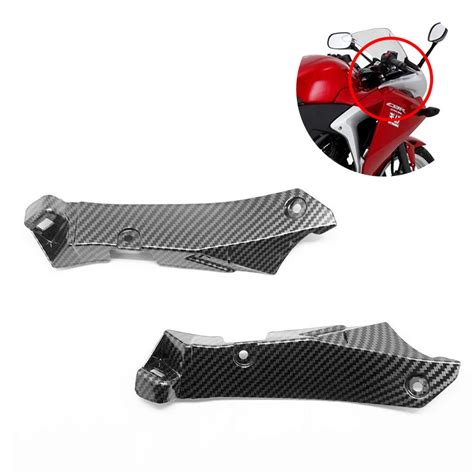Motorcycle Accessories Carbon Fiber Front Side Fairing Nose Cowl For