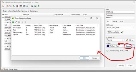 Toad 17 New Feature Connection Color On Title Bar Toad For Oracle And Devops Toolkit Toad