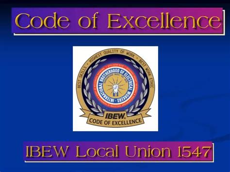 Ppt Enhancing Electrical Construction With The Code Of Excellence