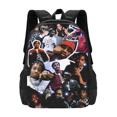 Lil Tjay Backpack3d Print Laptop Backpack Lightweight Casual Daypack
