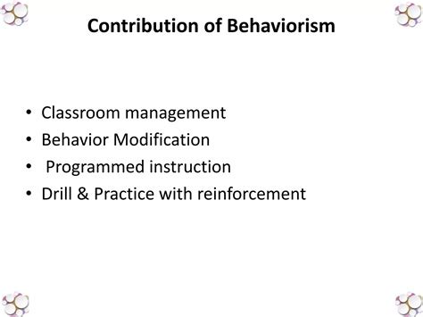 Behaviorist Theory Of Learning And Integration Of Technology Pptx