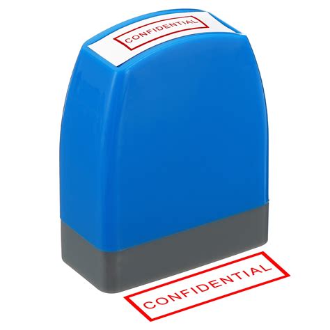 Confidential Stamp Self Inking Red Ink Office Stamps Pre Inked Message