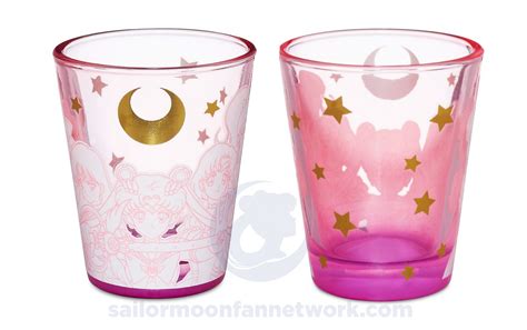 Spencers Sailor Moon Supers Pink 2 Oz Shot Glass