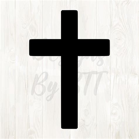 Cross Silhouette Clipart Cross Svg Digital Download Cross Png Files Cross Svg Design Cross