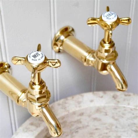 London Wall Mounted Basin Bib Taps