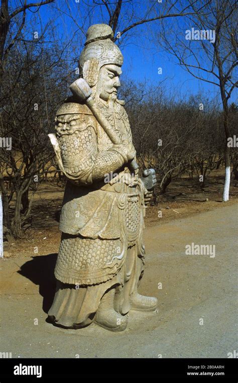 China Near Beijing Ming Tombs Sacred Way Passageway Stone Statue Ming Dynasty 1368 To 1644