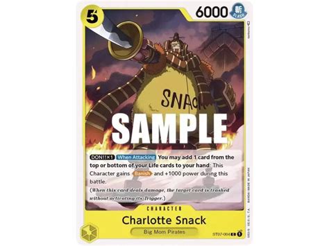 Charlotte Snack Common One Piece Decks Carta One Piece En México