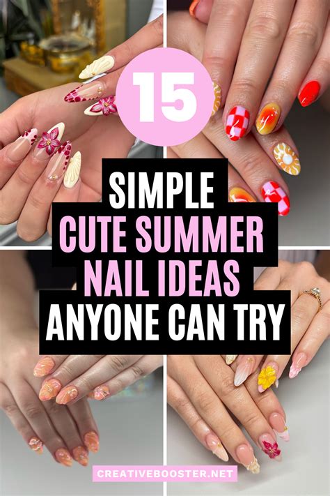15 Cute Summer Nail Ideas For Colorful Manis Creativebooster