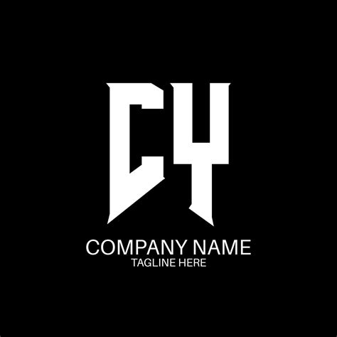 Cy Letter Logo Design Initial Letters Cy Gamings Logo Icon For