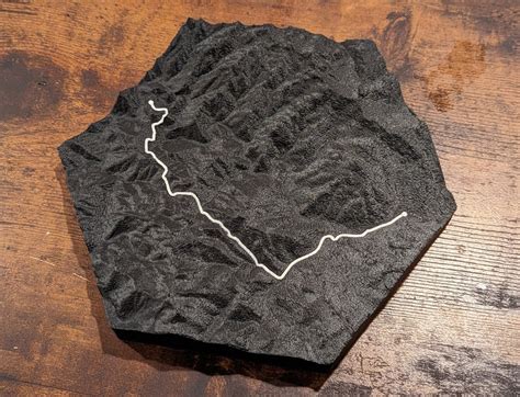 Inca Trail 3d Topographic Trail Map Wall Art Etsy
