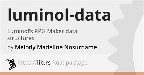 Luminol Data Rust Game Dev Lib Rs