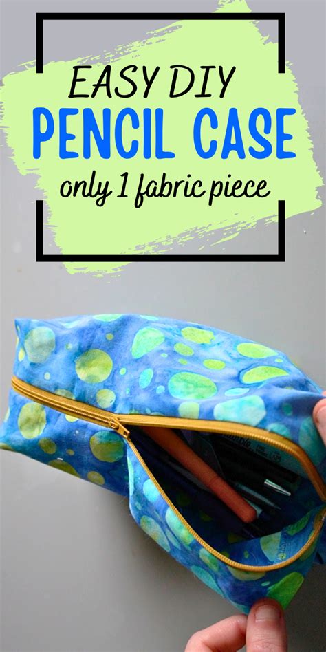 Pencil Case Sewing Tutorial Diy Pencil Pouch Pattern Cloth Pencil