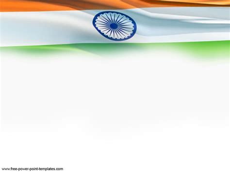 Free India Flag Ppt Powerpoint Template Powerpoint Templates India