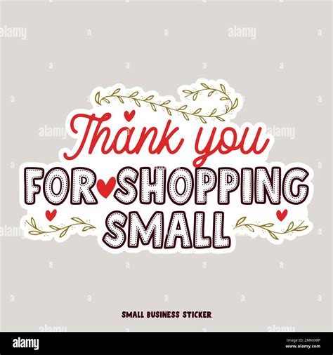 Creative Logo For Small Business Owners Thank You For Shopping Small