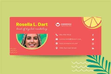 Email Signature Ux And Ui Kits Ft Summer And Signature Envato