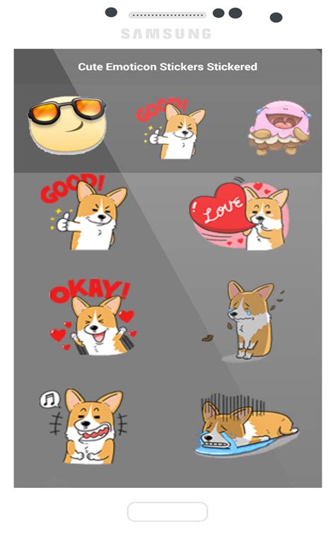 Cute Emoticon Stickers Stickered App On Amazon Appstore