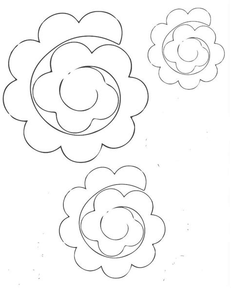 Plantilla O Molde Para Flores 1d6 Flores En Foami Moldes Flores
