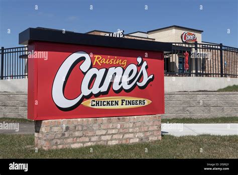 Avon Circa April 2023 Raising Canes Chicken Fingers Restaurant