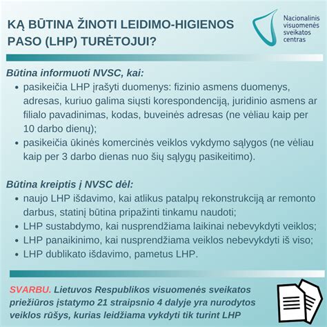 Leidimas Higienos Pasas Nacionalinis Visuomenės Sveikatos Centras
