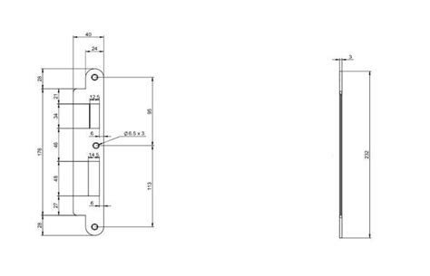 Assa Abloy Ea322 Univerzální Protiplech K El Zámkům Luxusní Kování
