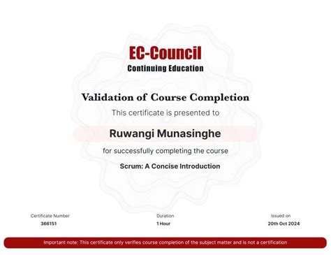 Thrilled To Share That Ive Successfully Completed My Scrum A Concise Introduction From Ec