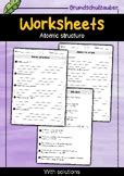 Atomic Structure Worksheets With Questions Answers Science English